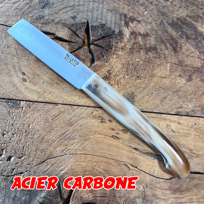 Couteau Pallares pliant Pescador corne carbone